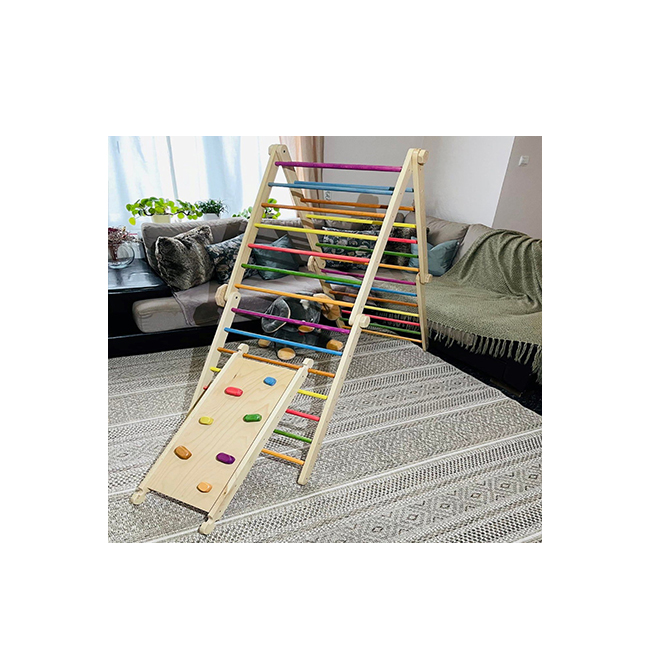 Triunghi de catarare - tobogan reversibil * - Pikler Triangle Montessori