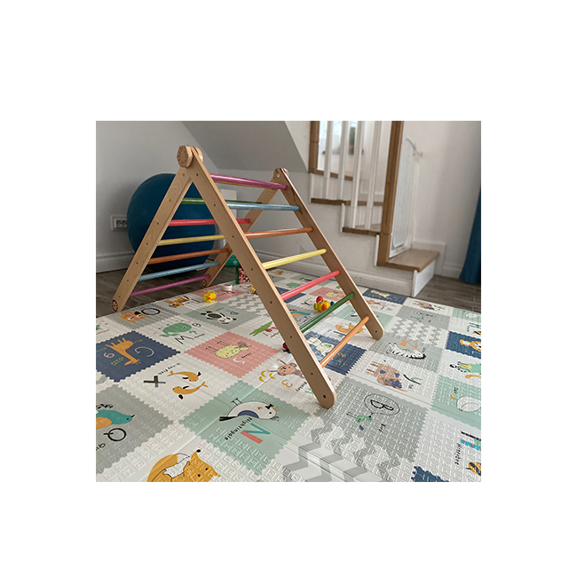 Triunghi de catarare - tobogan reversibil * - Pikler Triangle Montessori