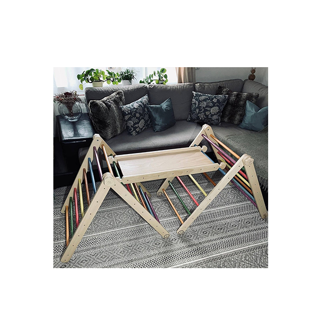 Triunghi de catarare - tobogan reversibil * - Pikler Triangle Montessori